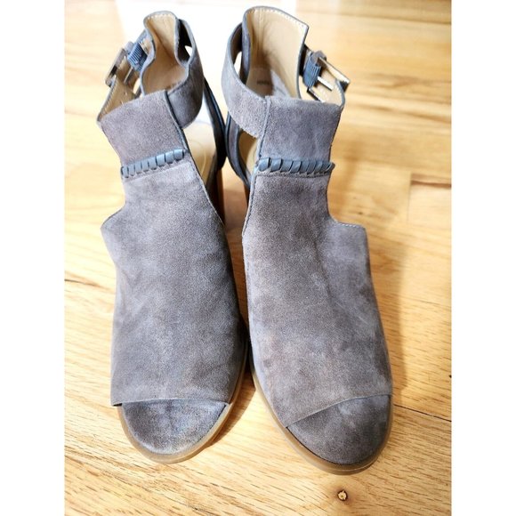 Jack Rogers | Shoes | Jack Rogers Brownishgray Cameron Suede Peep Toe ...